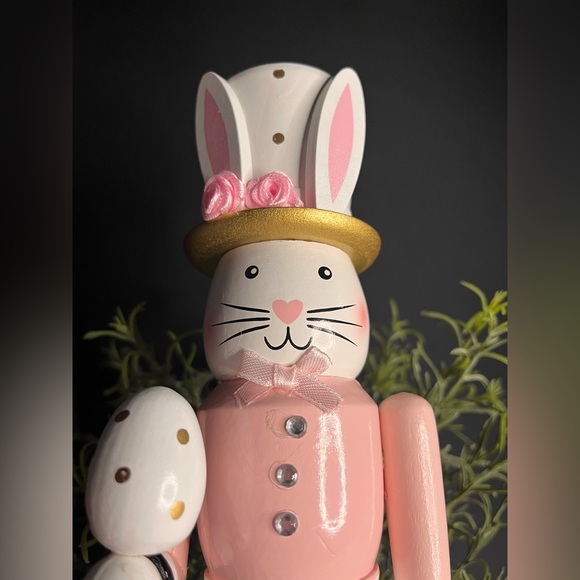 Holiday | Easter Bunny Nutcracker In Pink And Gold | Poshmark